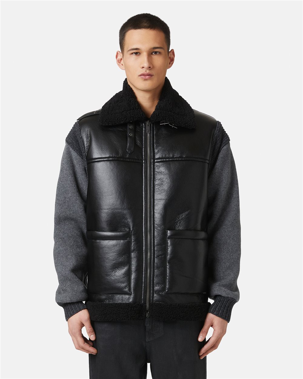 Special shape jacket in eco-sheepskin | Iceberg