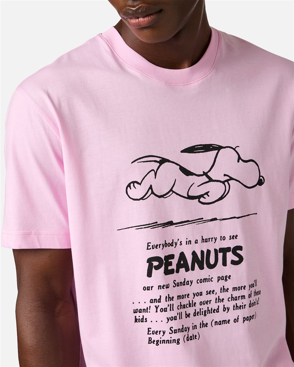 Classic regular fit pink T-shirt in sustainable cotton jersey with ...