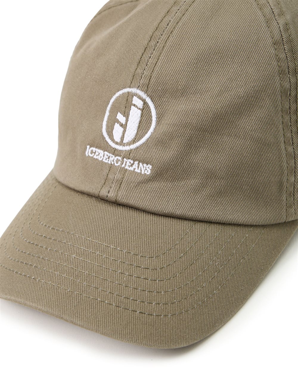 Sage green cotton bull baseball cap | ICEBERG