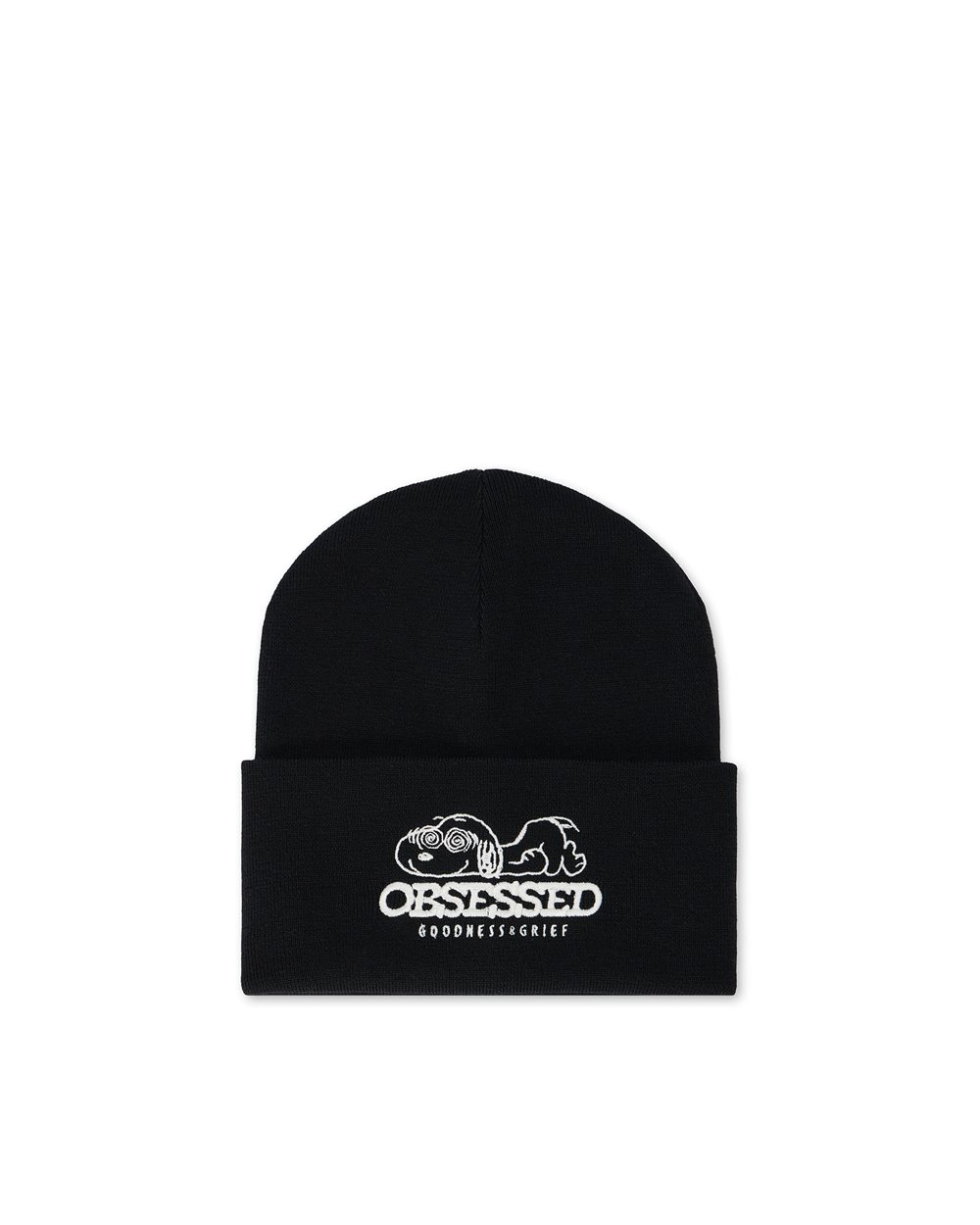 Grauschwarze Mütze aus Merinowolle: Kultig und unterhaltsam | Iceberg